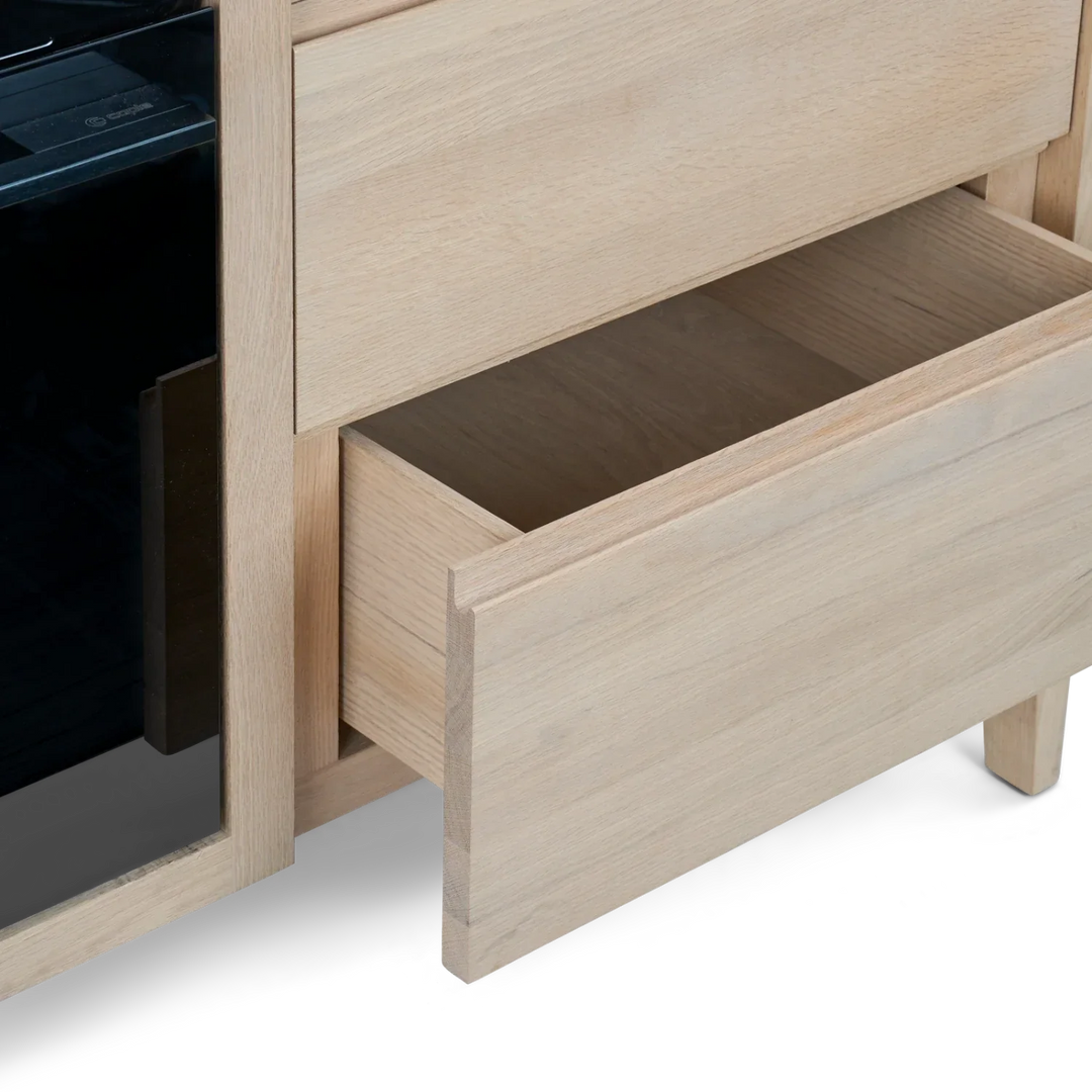 Borough Freestanding Oak Cooking Island with Marble Top – Neptune