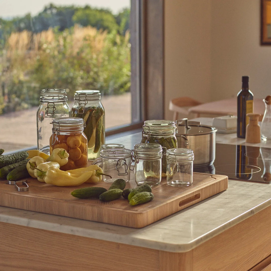 Borough Freestanding Oak Cooking Island with Marble Top – Neptune