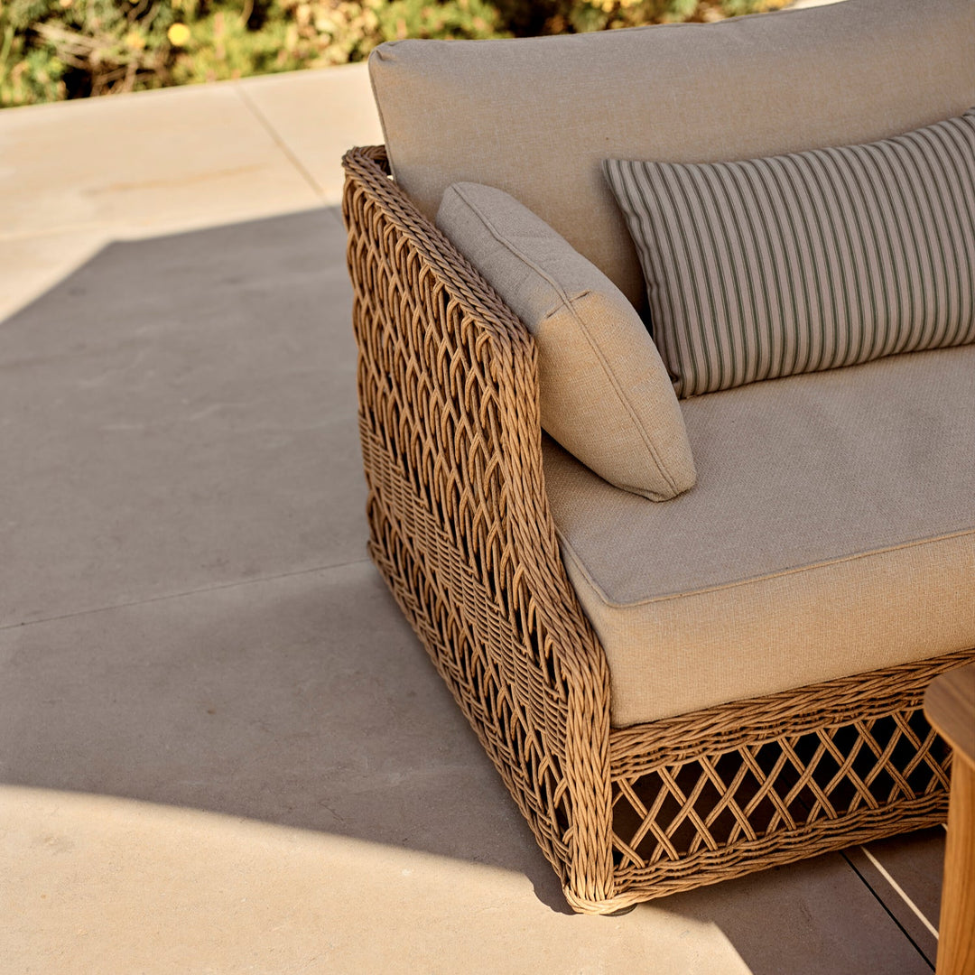 Longmeadow 4 Seater Wicker Garden Sofa Set with Coffee Table – Neptune