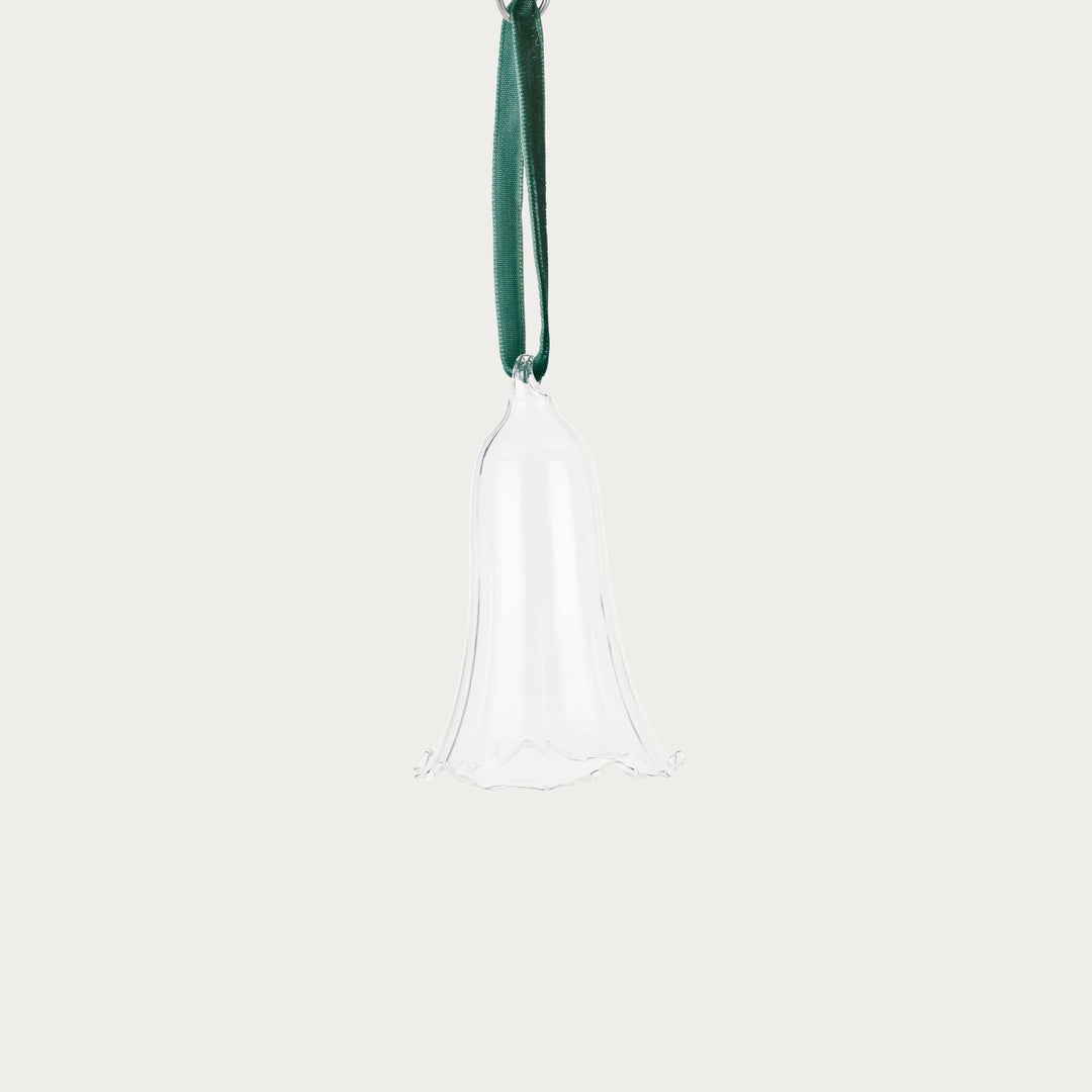 Amara Glass Bell Hanging Decoration, Constable Green – Neptune