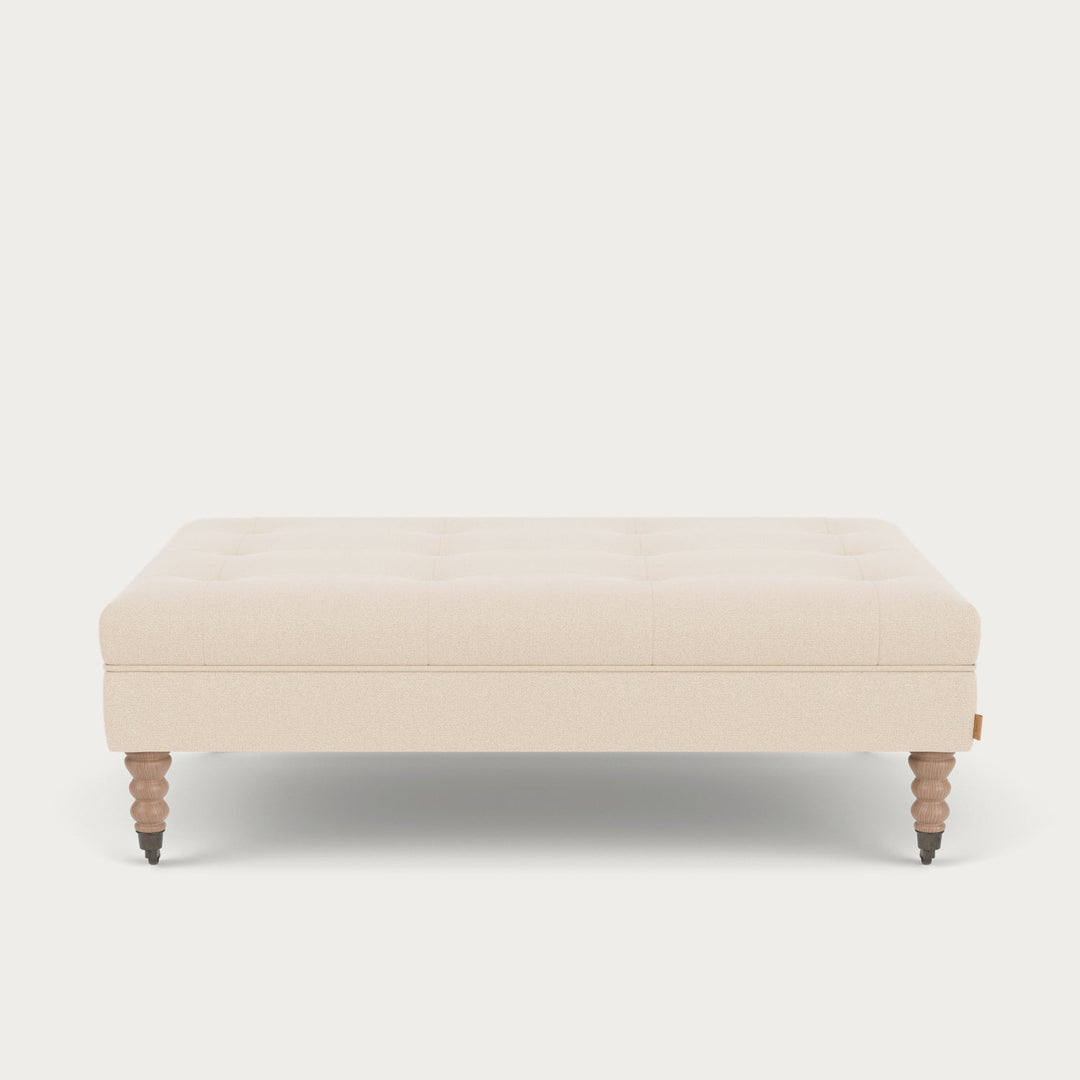 Ophelia Large Footstool, Natural Flag – Neptune