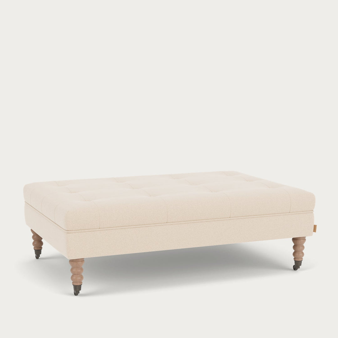 Ophelia Large Footstool, Natural Flag – Neptune