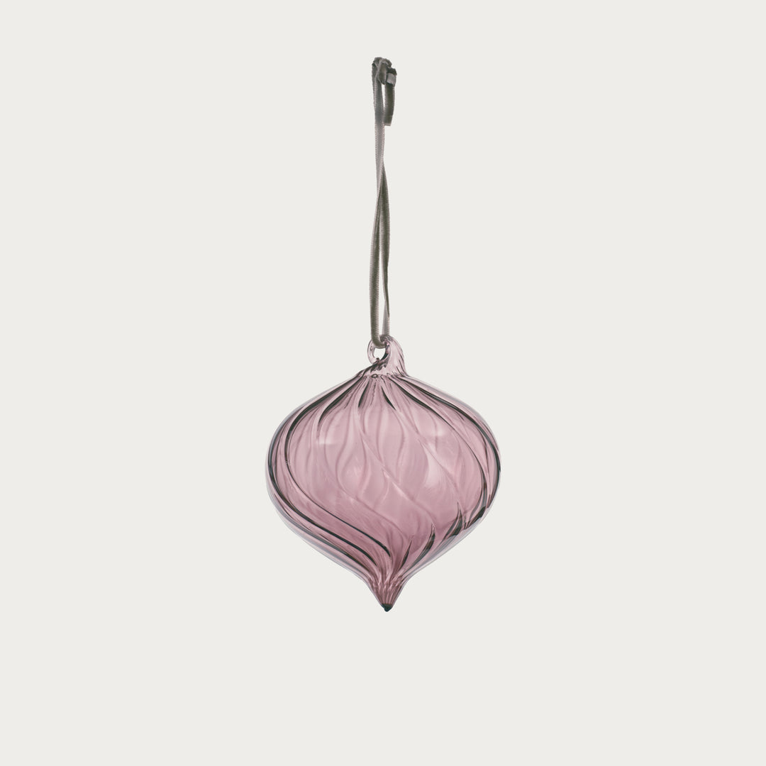 Avery Glass Drop Bauble, Rose - Set of 6 – Neptune
