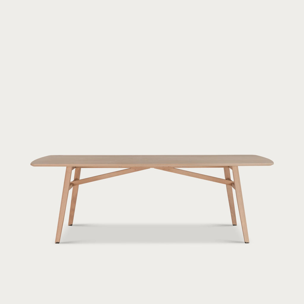 Borough 8 Seater Rectangular Dining Table, Natural Oak – Neptune