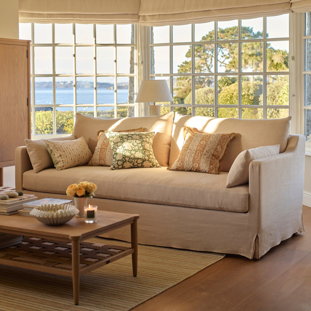 Eliza 3 Seater Loose Cover Sofa – Neptune