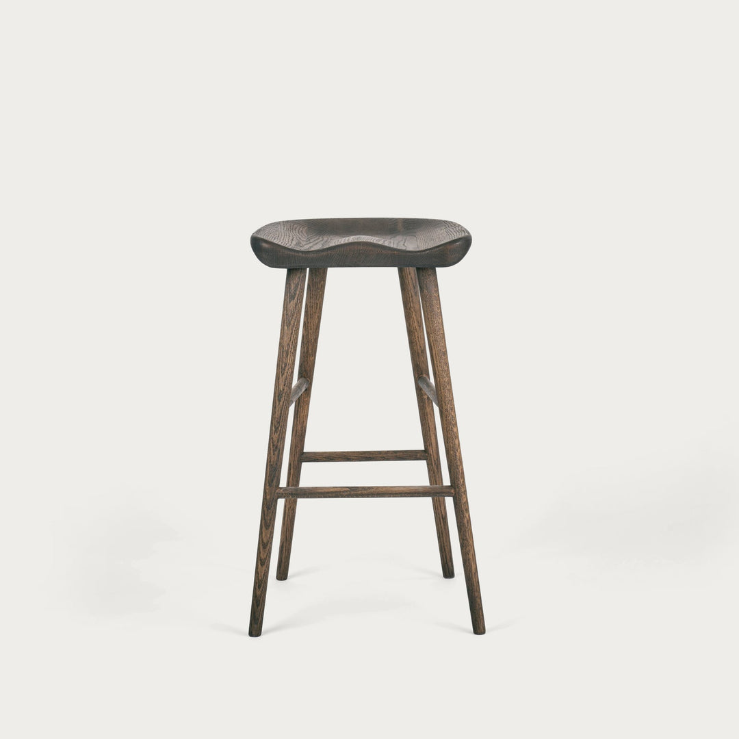 Ludlow Oak Bar Stool, Darkened Oak – Neptune