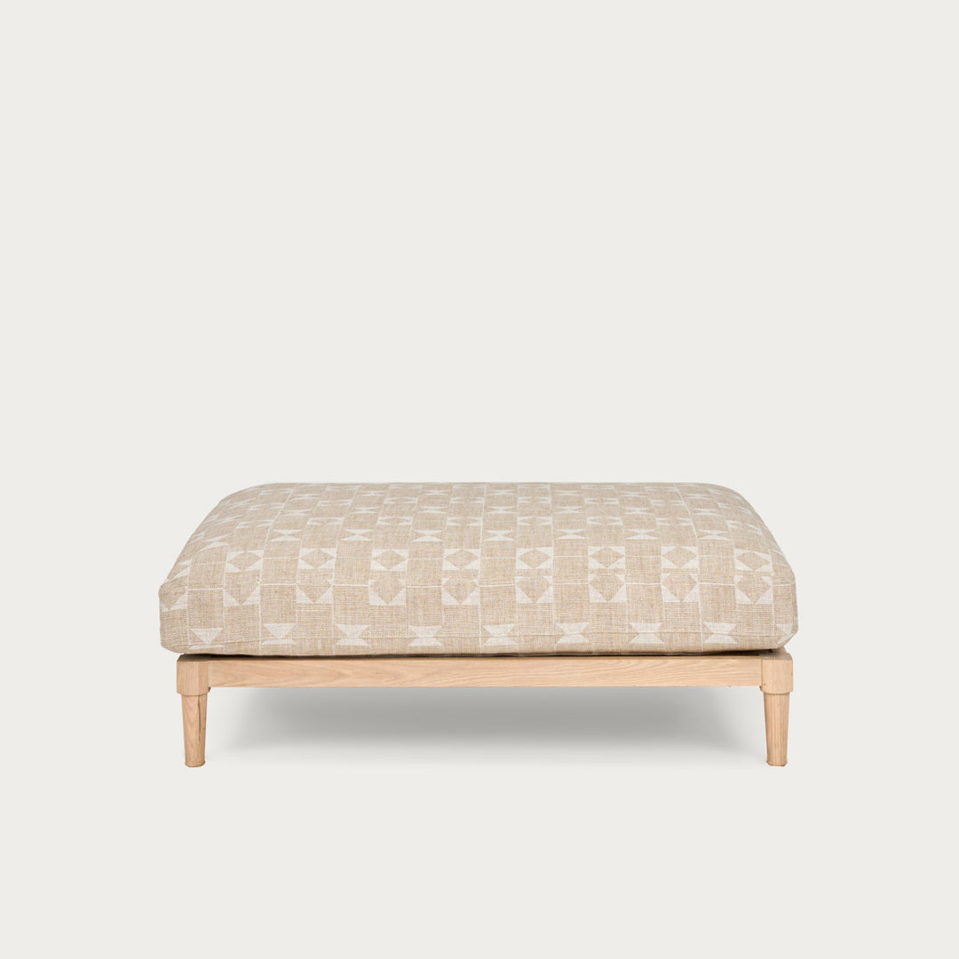 Ophelia Large Footstool, Natural Flag – Neptune