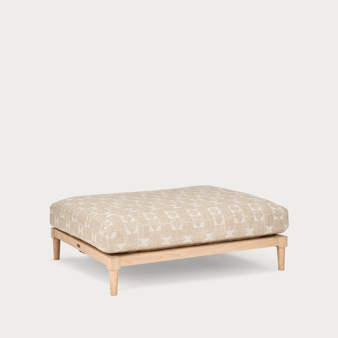 Ophelia Large Footstool, Natural Flag – Neptune