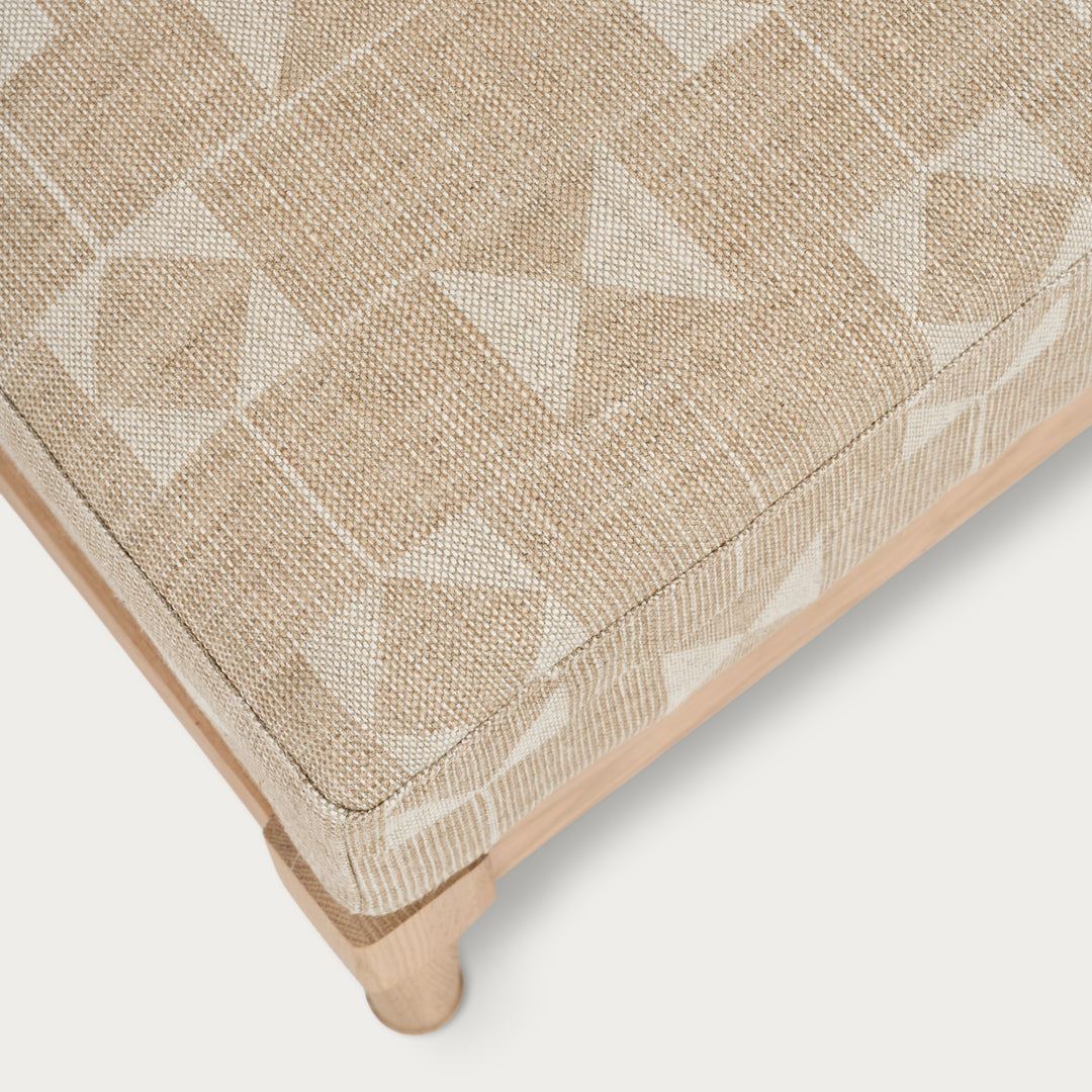 Ophelia Large Footstool, Natural Flag – Neptune