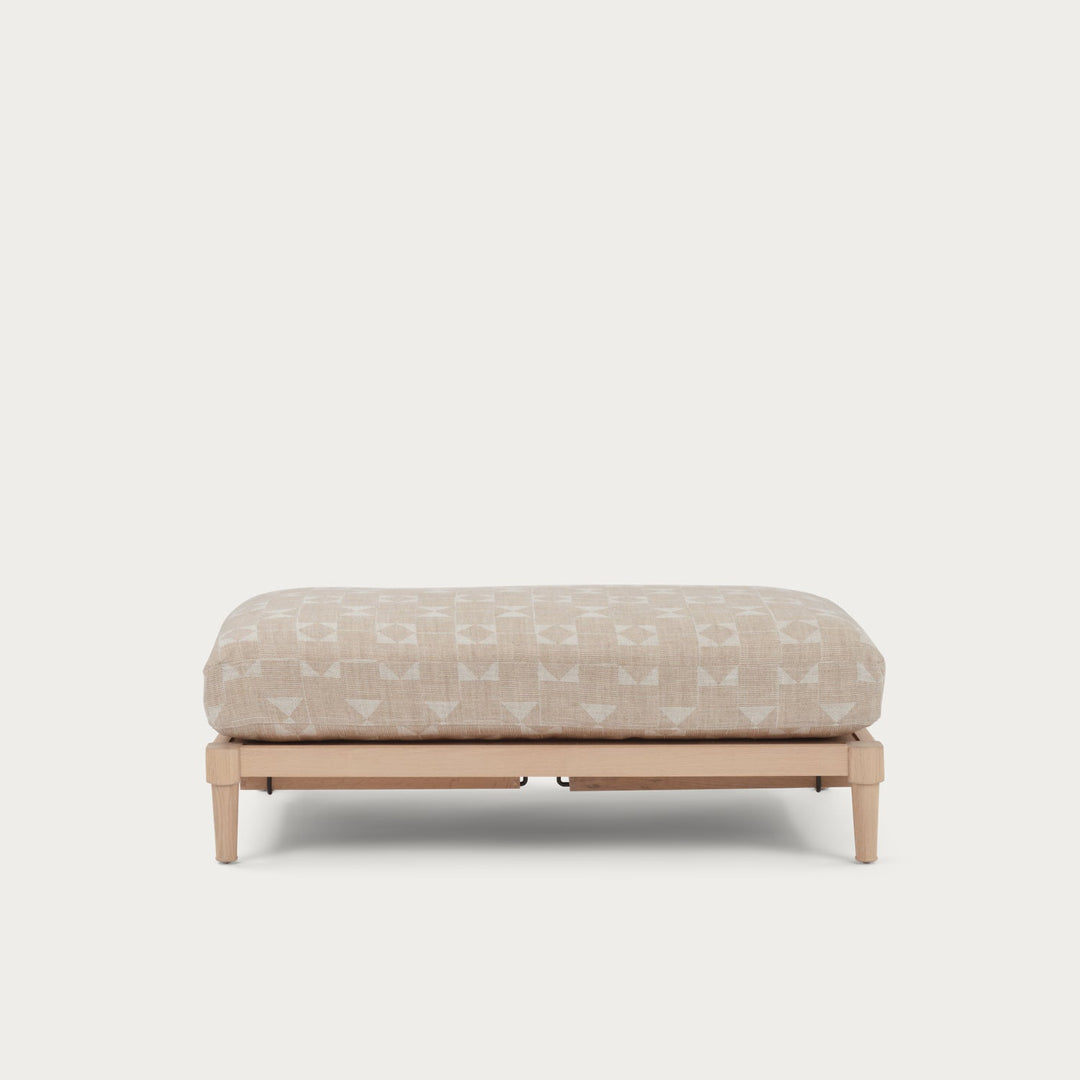Ophelia Small Footstool, Natural Flag – Neptune