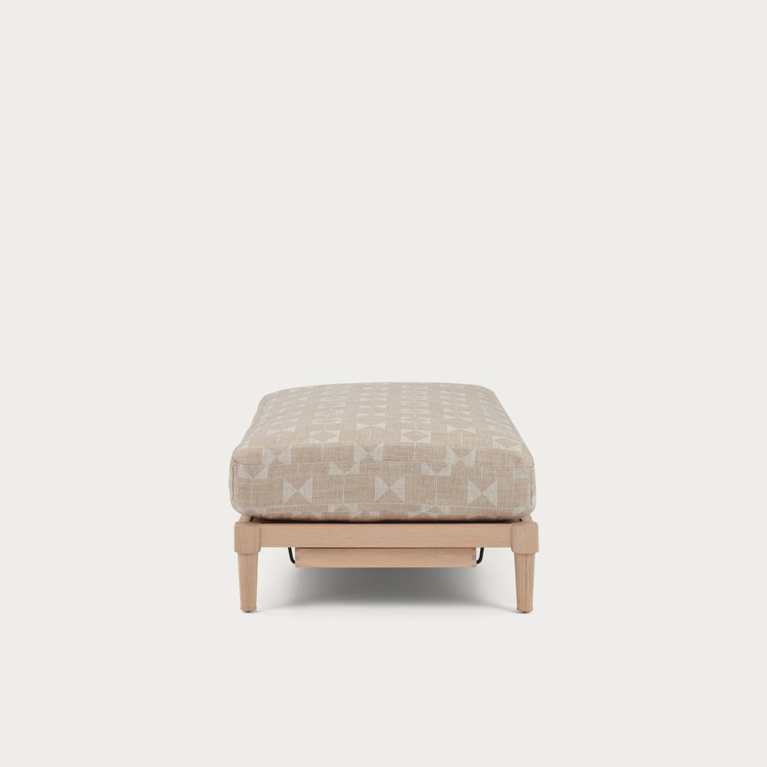 Ophelia Small Footstool, Natural Flag – Neptune