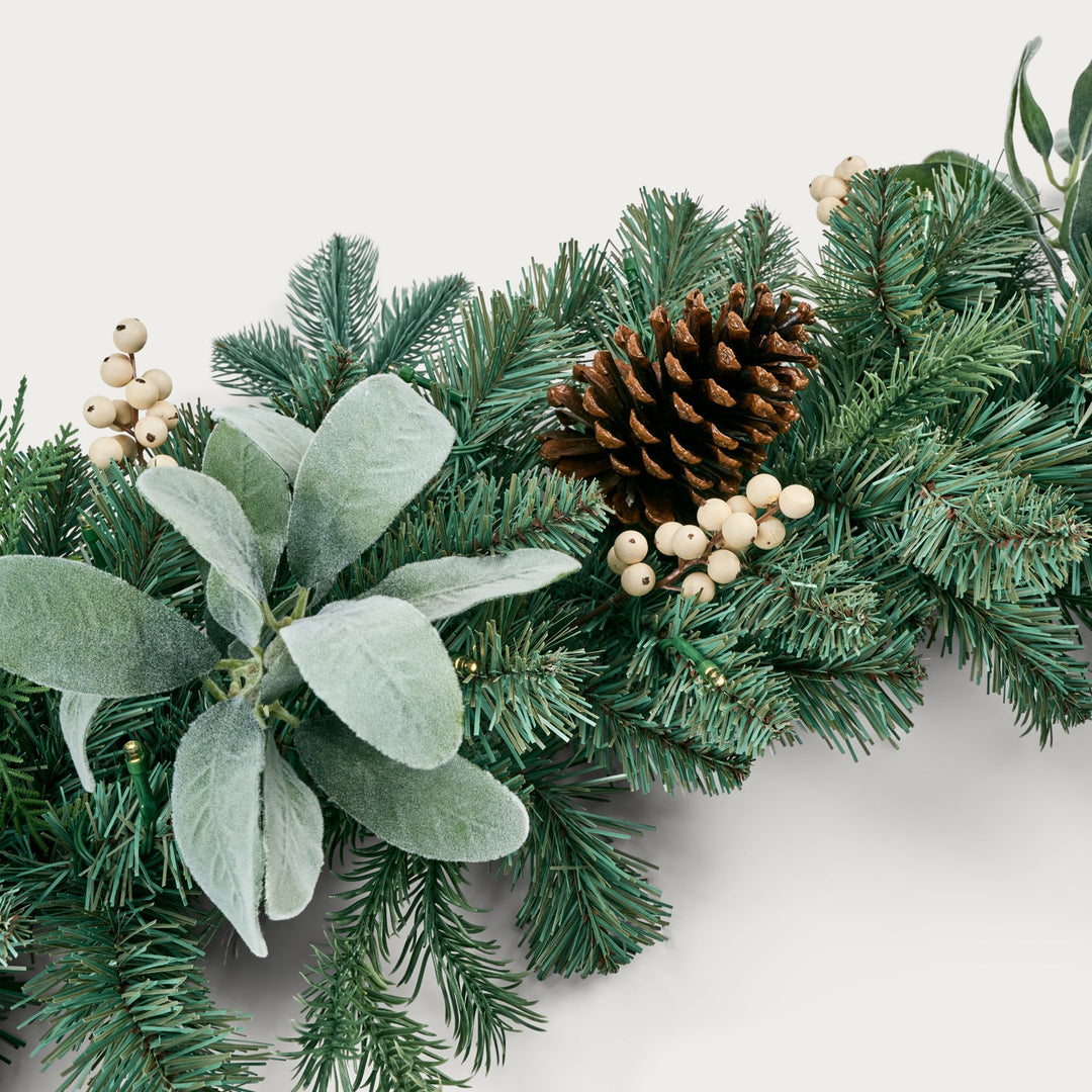 Sage Pre-lit Garland – Neptune
