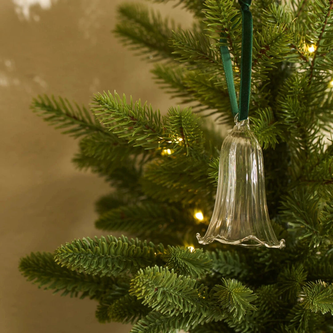 Amara Glass Bell Hanging Decoration, Constable Green – Neptune