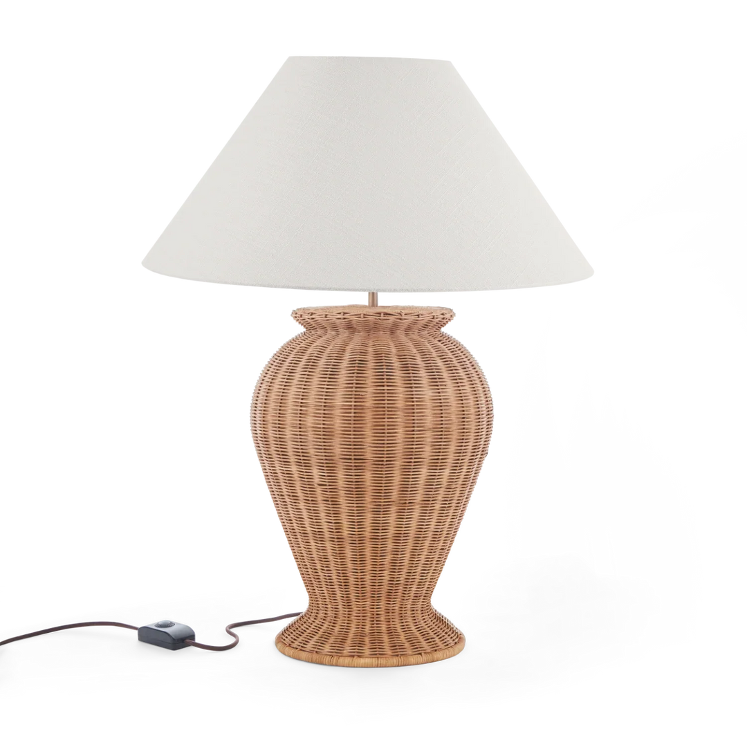 Athena Large Rattan Table Lamp – Neptune