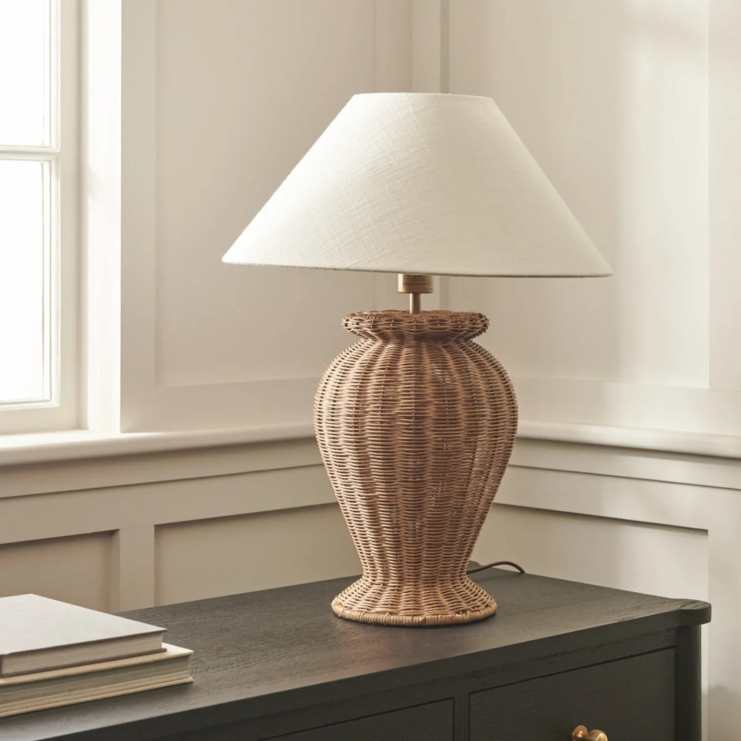 Athena Medium Rattan Table Lamp – Neptune