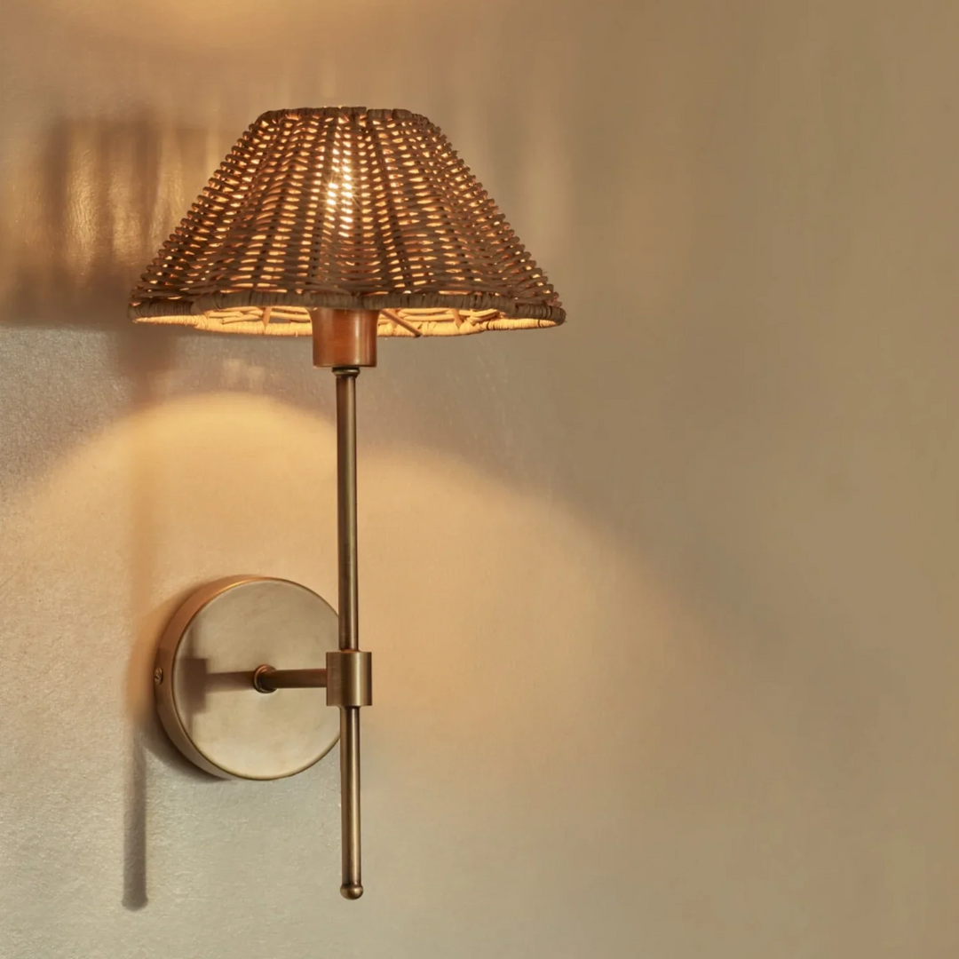 Athena Rattan Mini Wall Light – Neptune