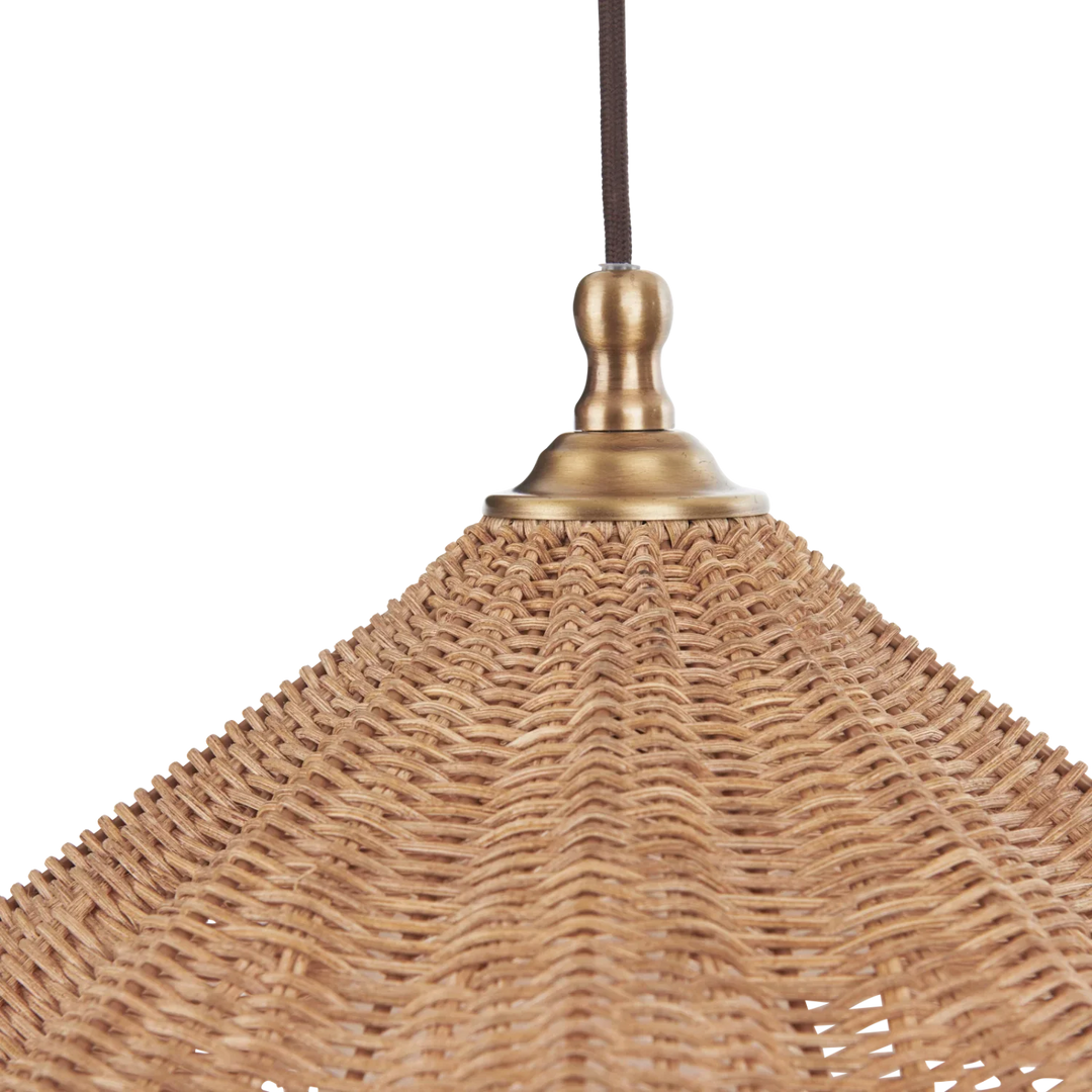 Athena Rattan Pendant Light – Neptune