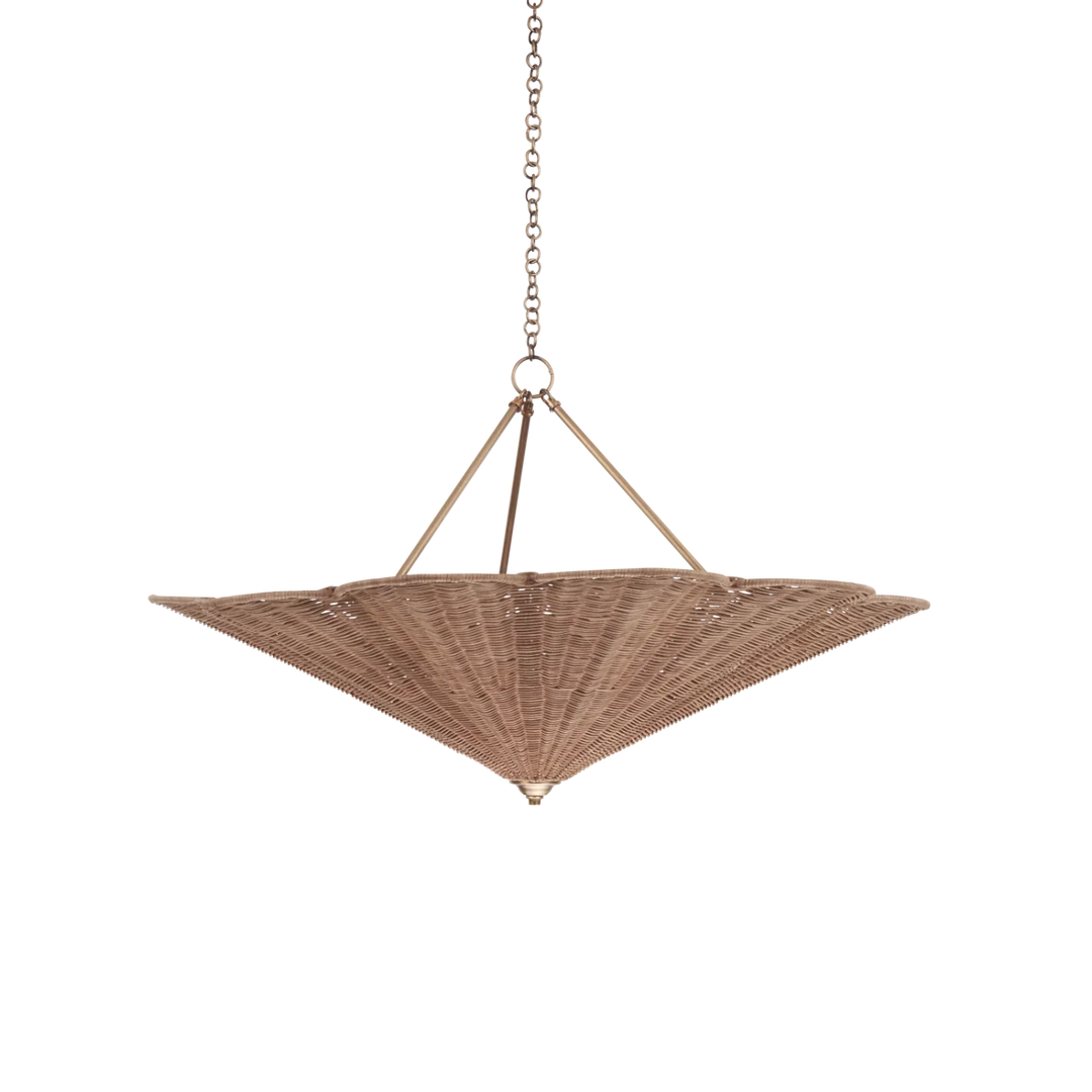 Athena Rattan Pendant Uplighter – Neptune
