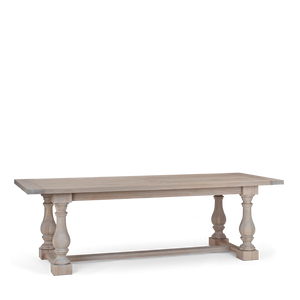 Balmoral 8 Seater Rectangular Dining Table, Seasoned Oak – Neptune