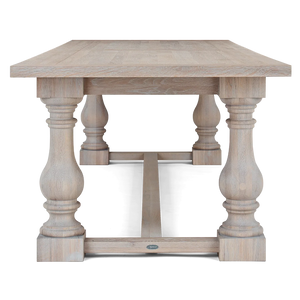 Balmoral 8 Seater Rectangular Dining Table, Seasoned Oak – Neptune