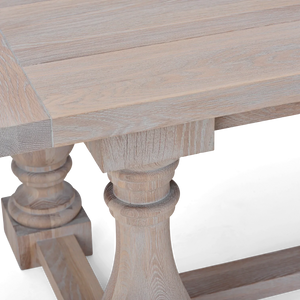 Balmoral 8 Seater Rectangular Dining Table, Seasoned Oak – Neptune