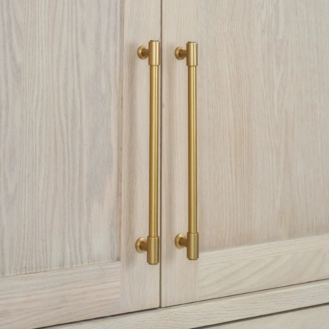 Borough Freestanding Oak Double Kitchen Larder with Marble insert – Neptune