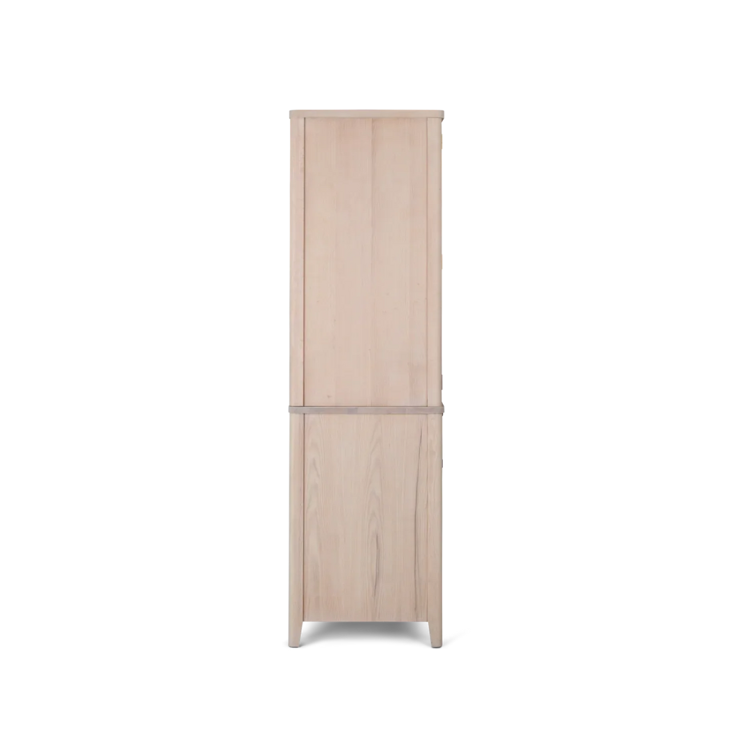 Borough Freestanding Oak Double Kitchen Larder with Marble insert – Neptune