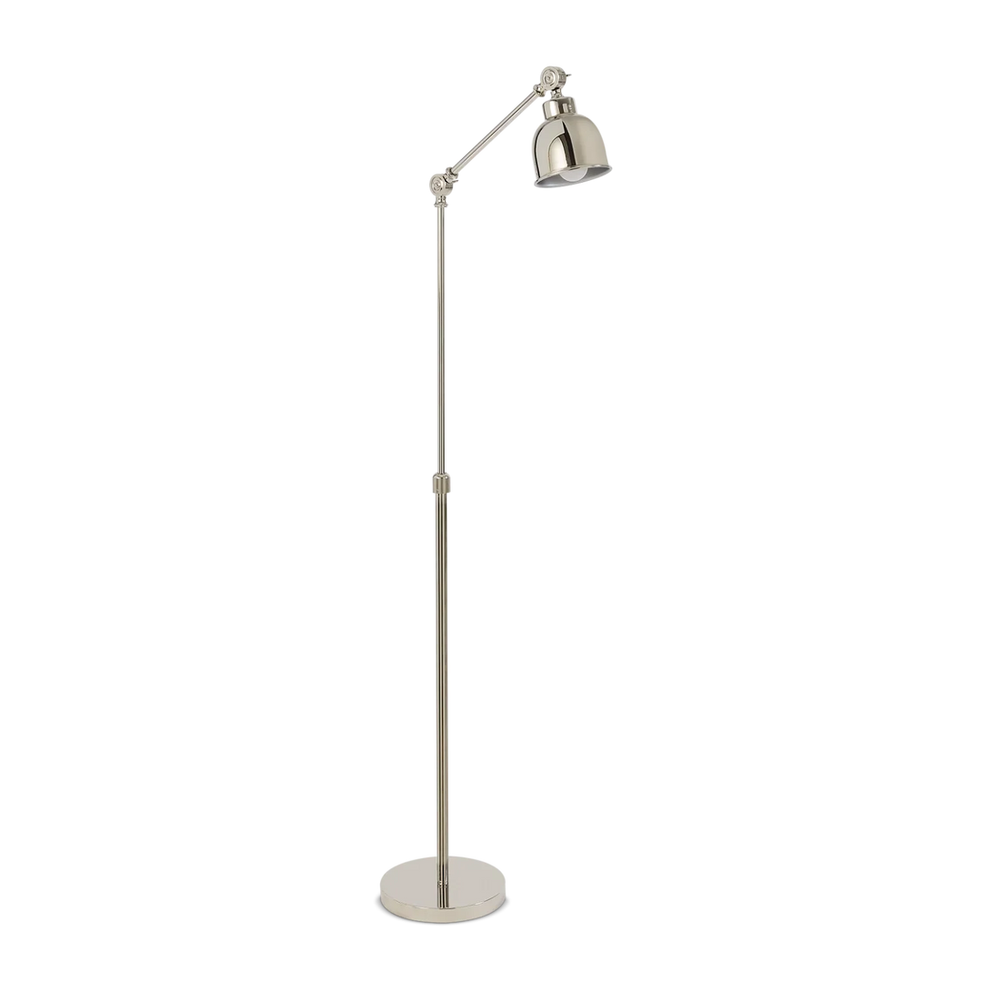 Brompton Nickel Reading Floor Lamp – Neptune