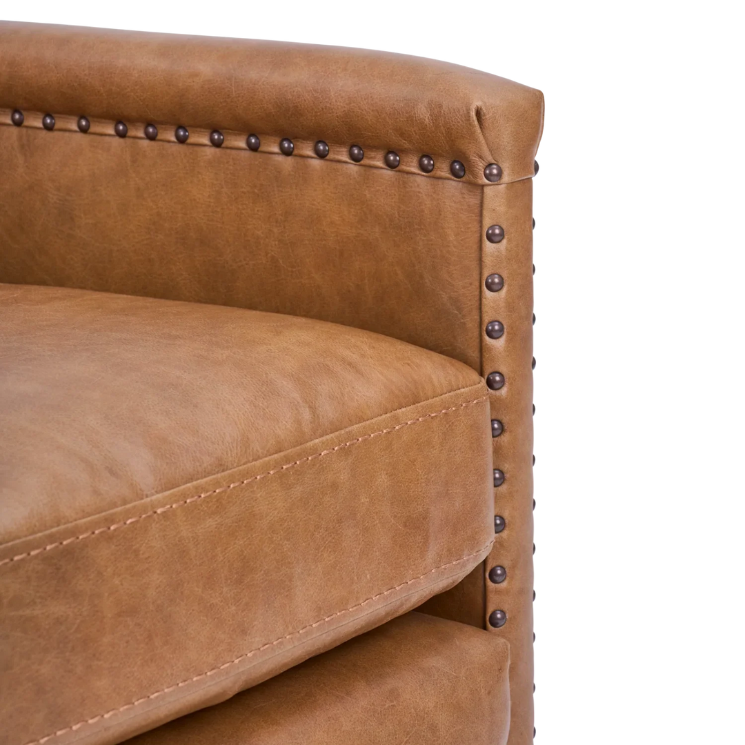 Caspar Leather Armchair – Neptune