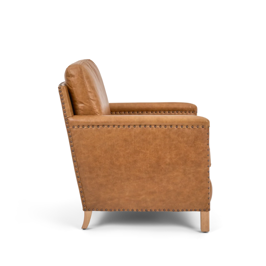 Caspar Leather Armchair – Neptune