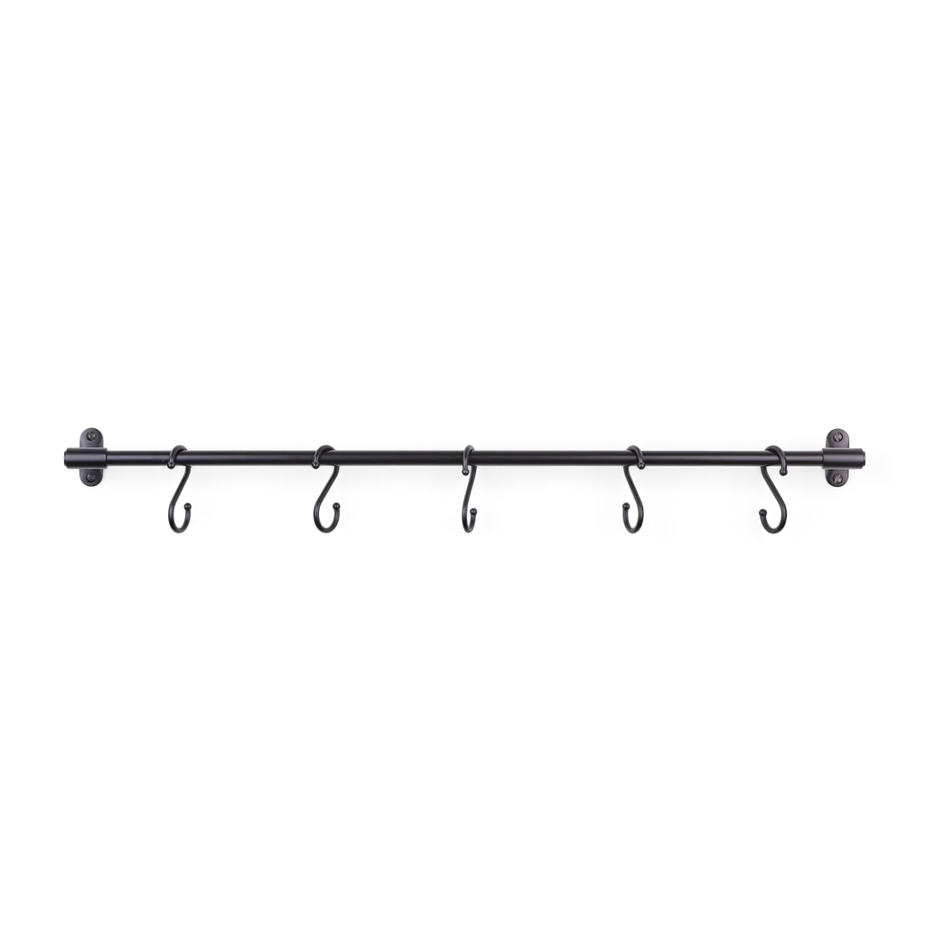 Ellington Hanging Rail & S Hooks, Bronze – Neptune