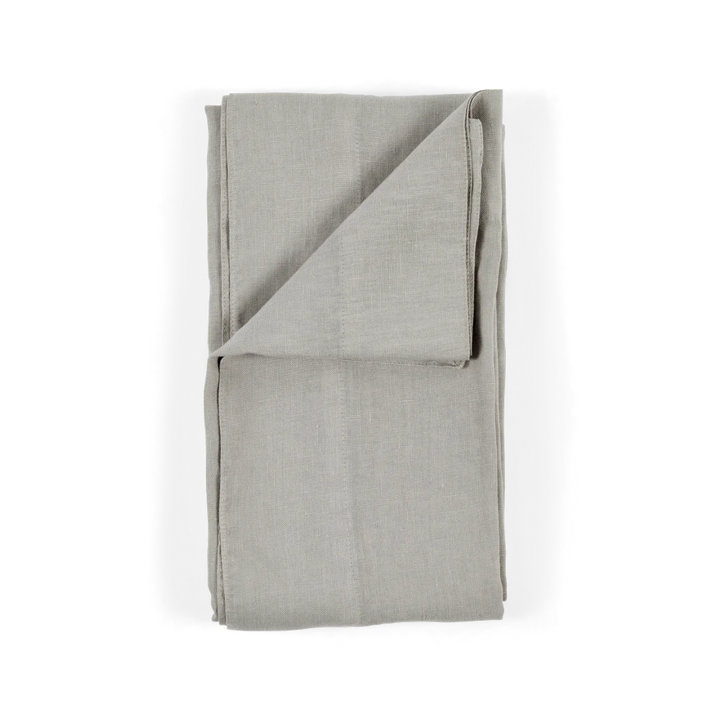 Emily Linen Table Runner, Mist – Neptune