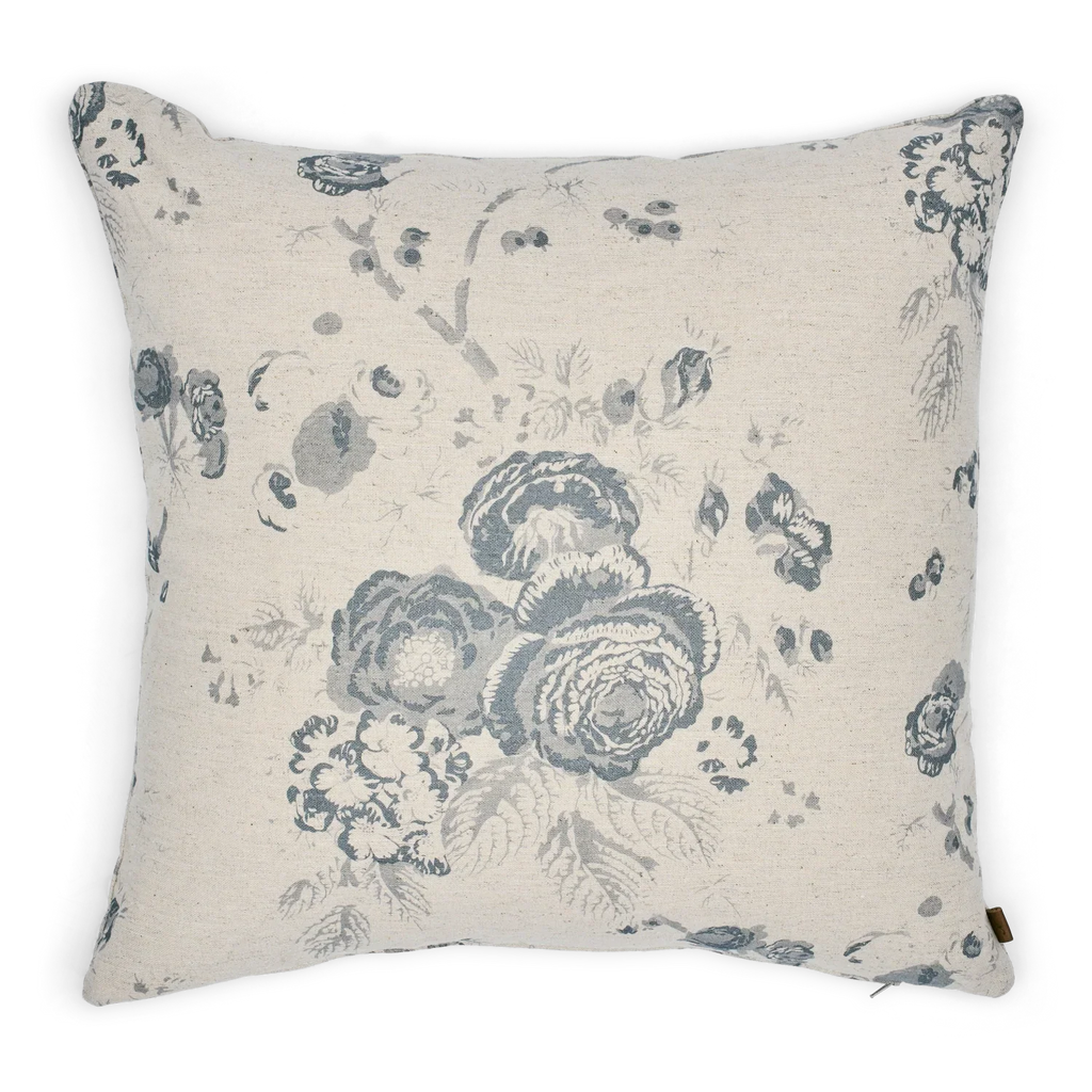 Grace Large Scatter Cushion, Emma Printed Linen - Teal – Neptune
