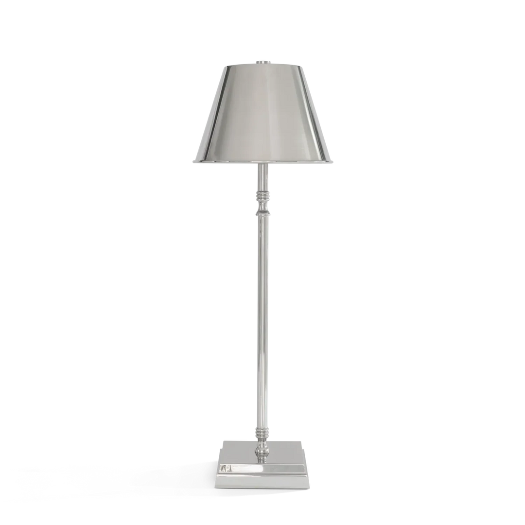 Hanover Tall Nickel Cordless Rechargeable Lamp – Neptune