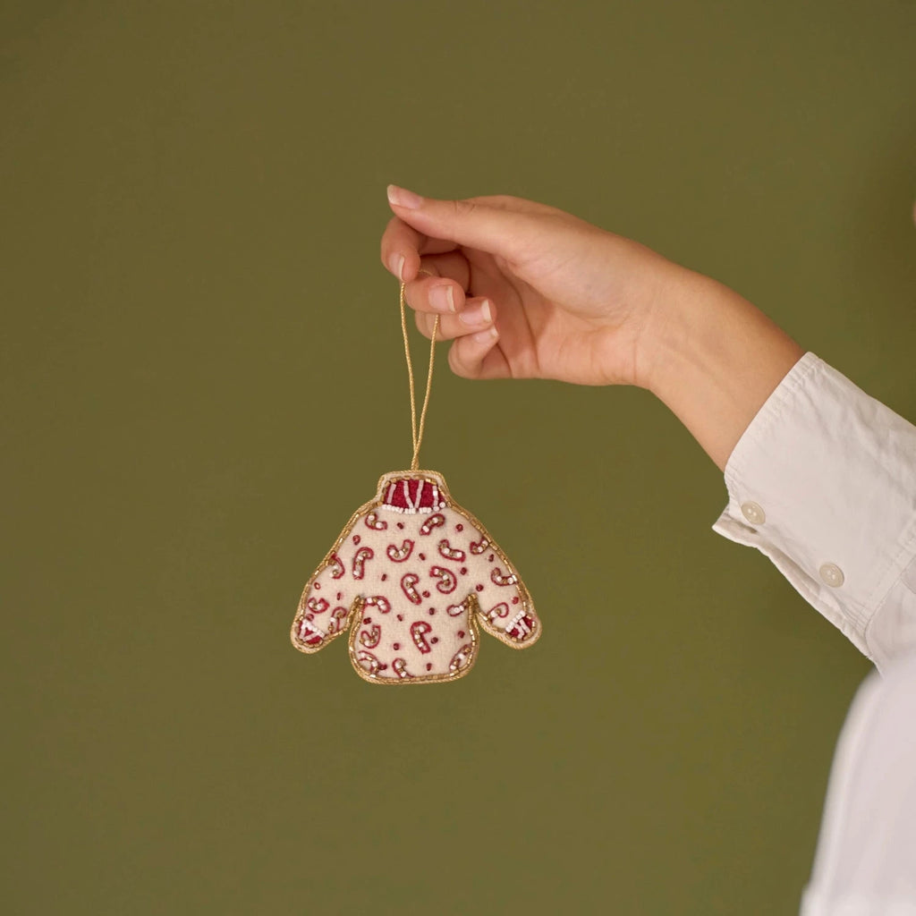 Highbury Beaded Festive Jumper Hanging Decoration – Neptune