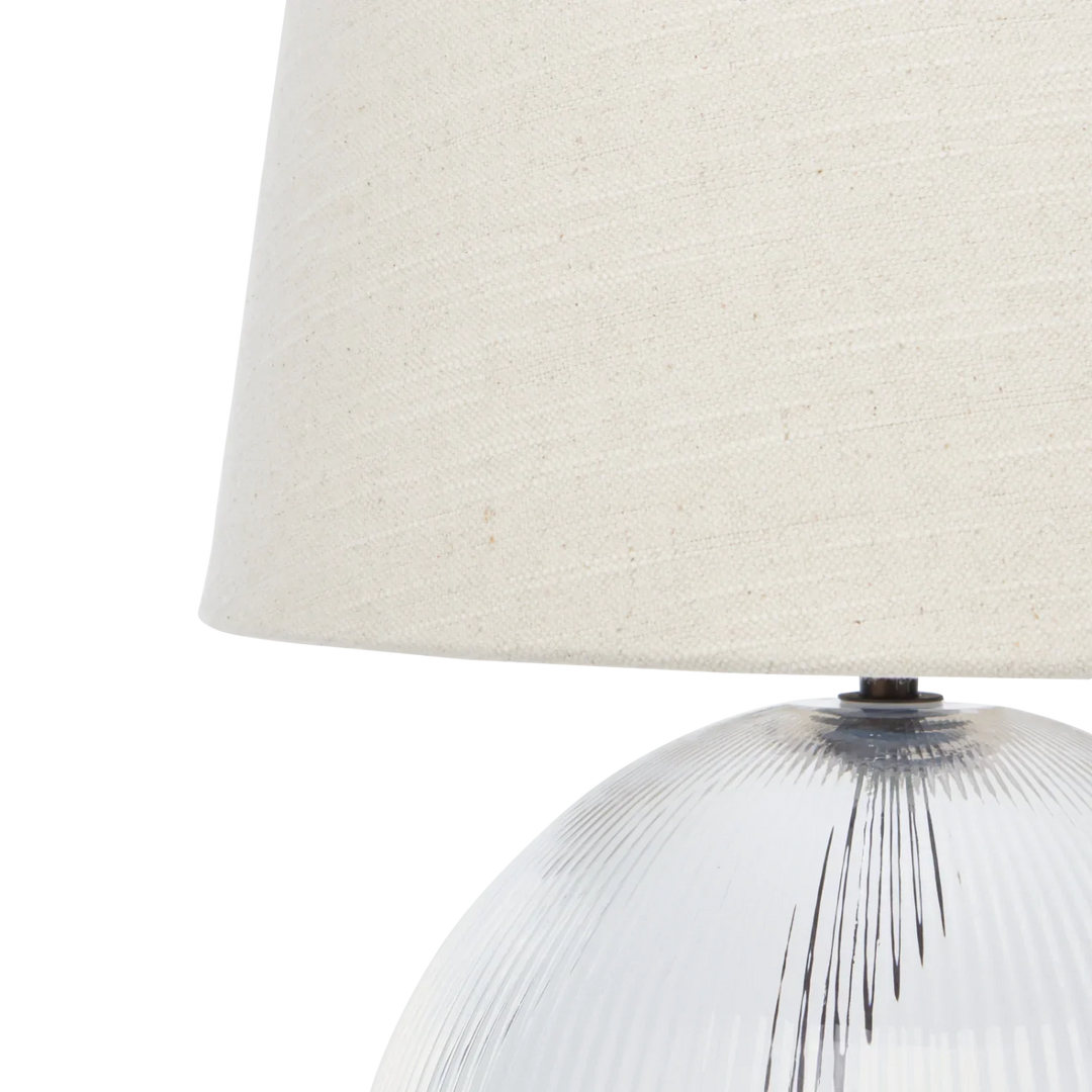 Malton Fluted Glass Round Table Lamp – Neptune