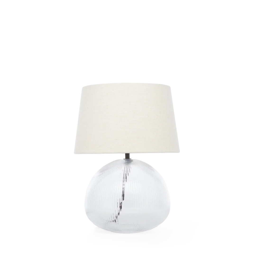 Malton Fluted Glass Round Table Lamp – Neptune