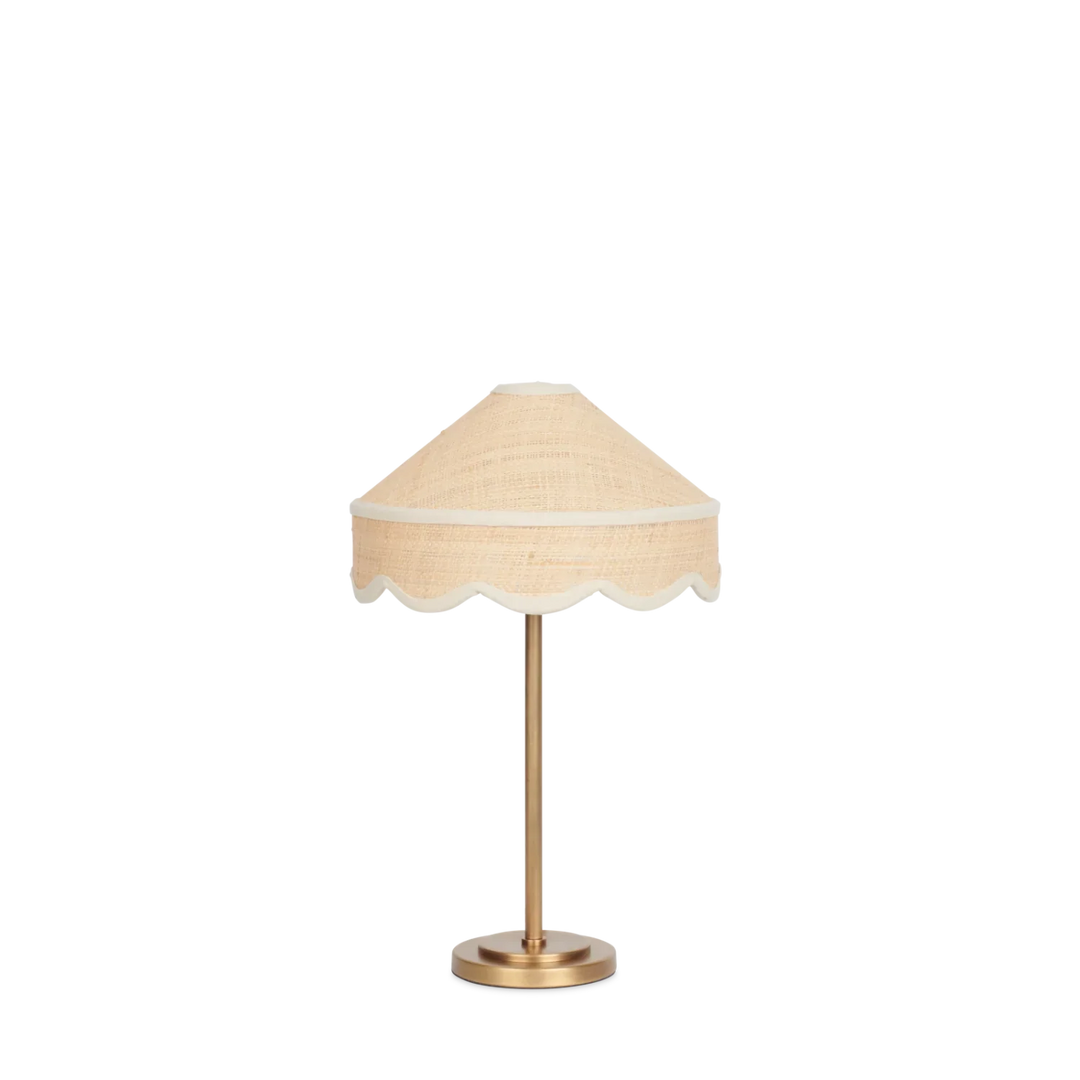 Marina Scalloped Raffia Table Lamp – Neptune