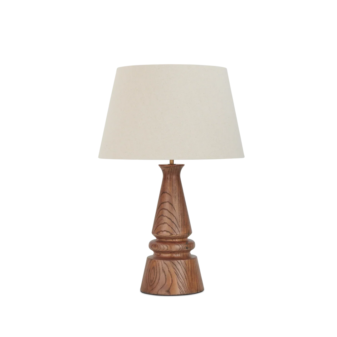 Mason Carved Wooden Table Lamp – Neptune