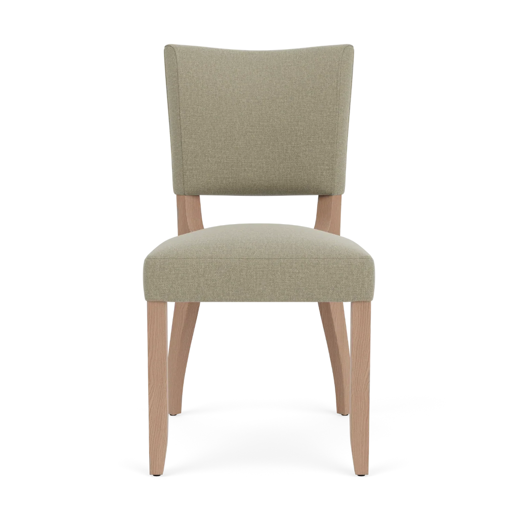 Mowbray Dining Chair, Linara Moss - Natural Oak Legs – Neptune