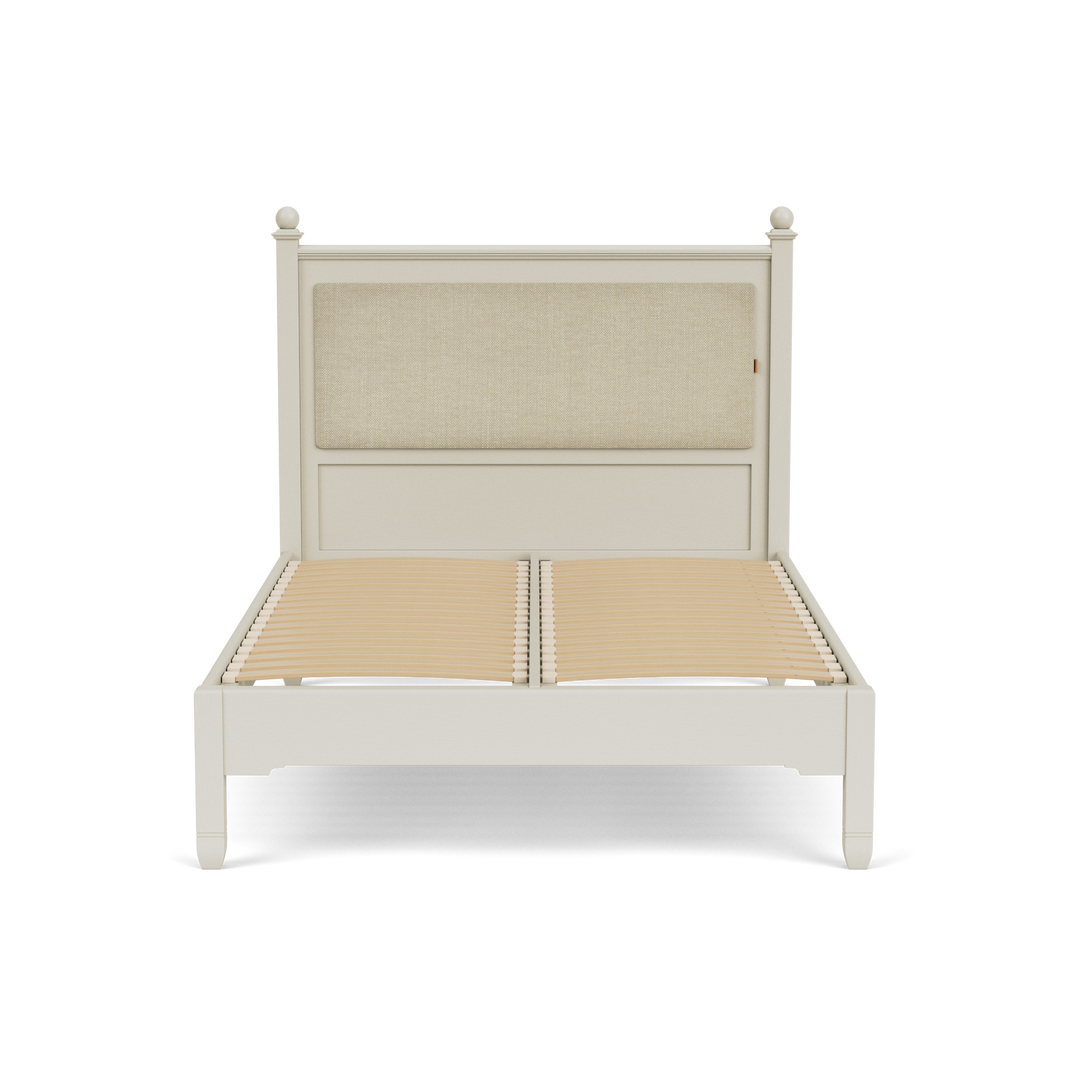 Chichester Double Bed with Upholstered Headboard, Painted – Neptune