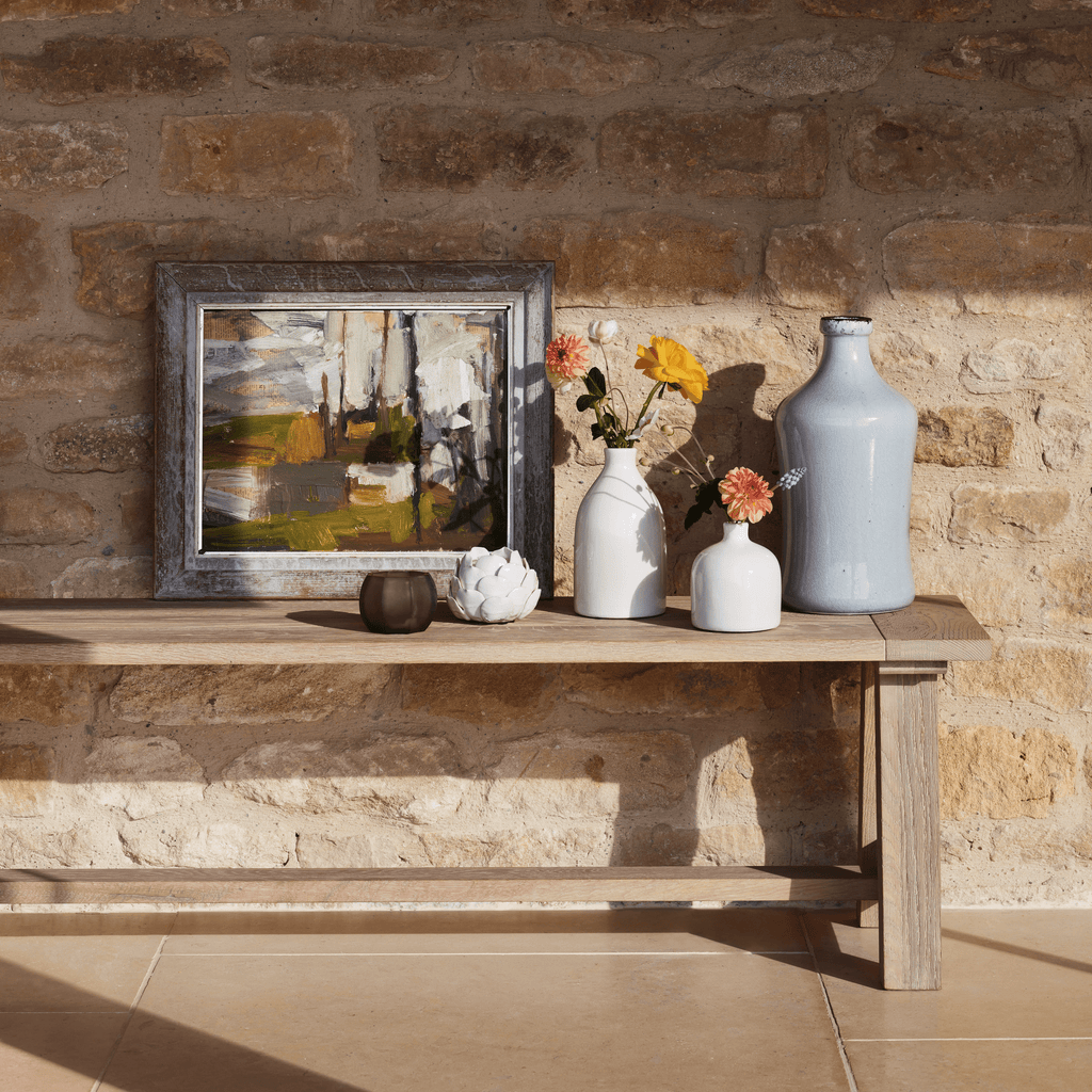 Arundel 2 Seater Oak Dining Bench – Neptune