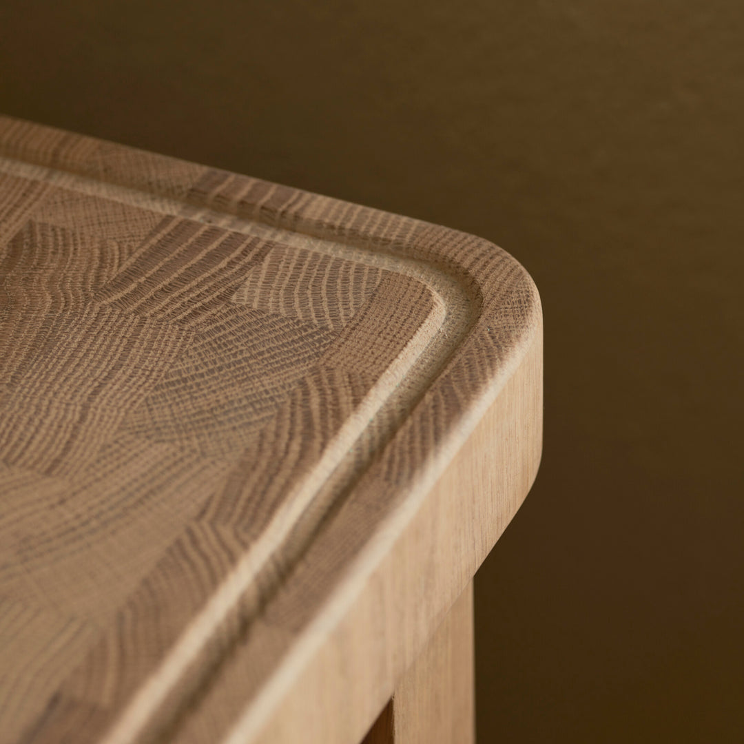 Borough Freestanding Chopping Block - Natural Oak – Neptune