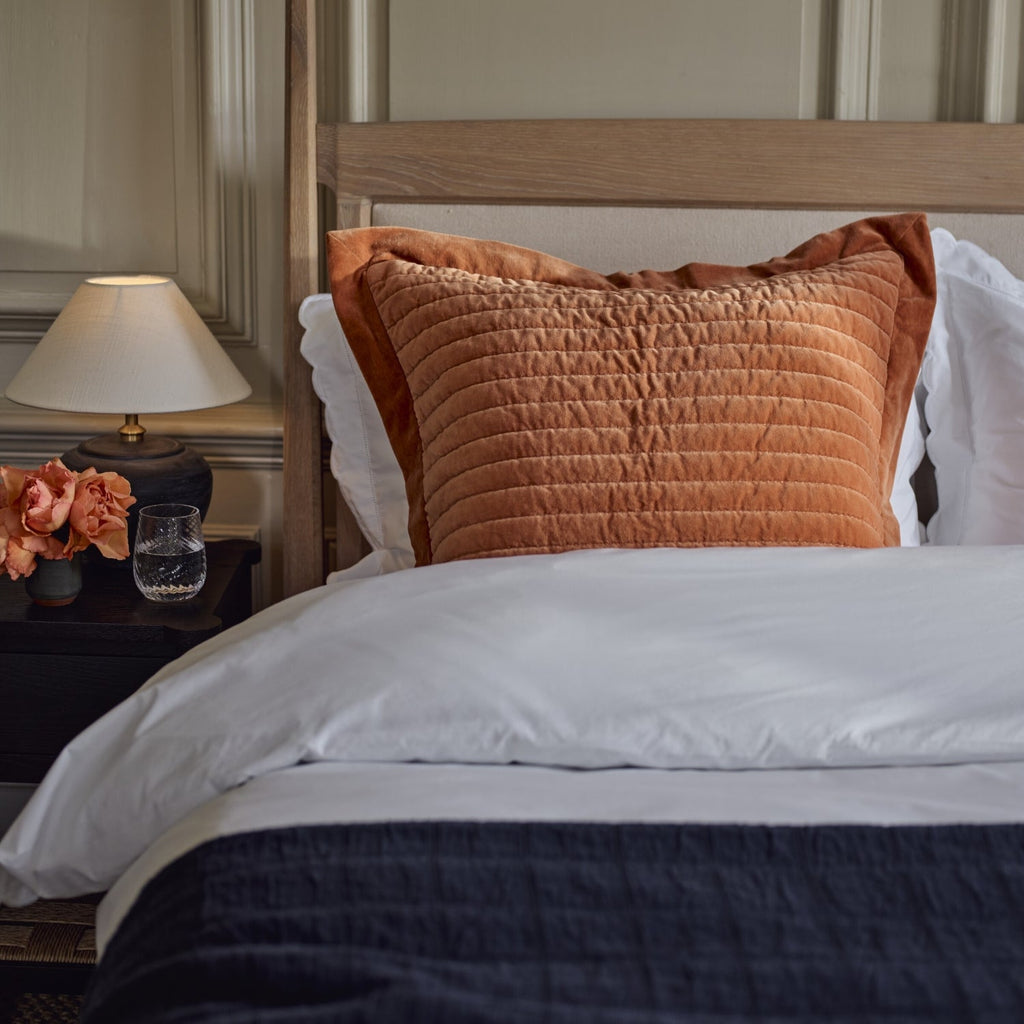Adeline Velvet Cushion, Rust – Neptune