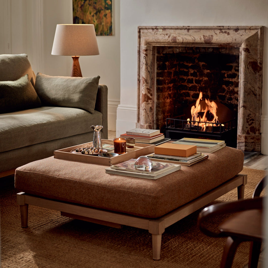 Ophelia Large Footstool, Natural Flag – Neptune