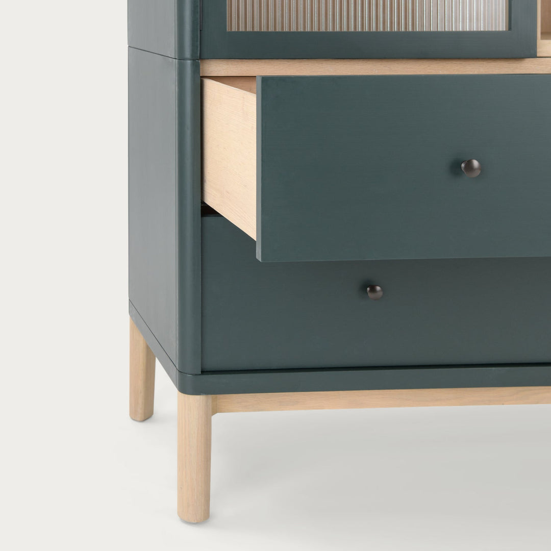 Farlow 1200 Full Height Freestanding Larder, Constable Green – Neptune