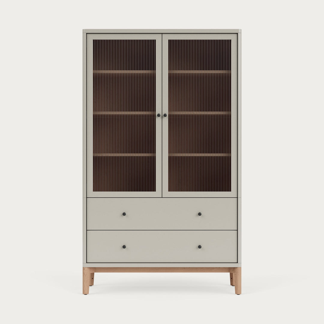 Farlow 1200 Full Height Freestanding Larder - Silver Birch – Neptune