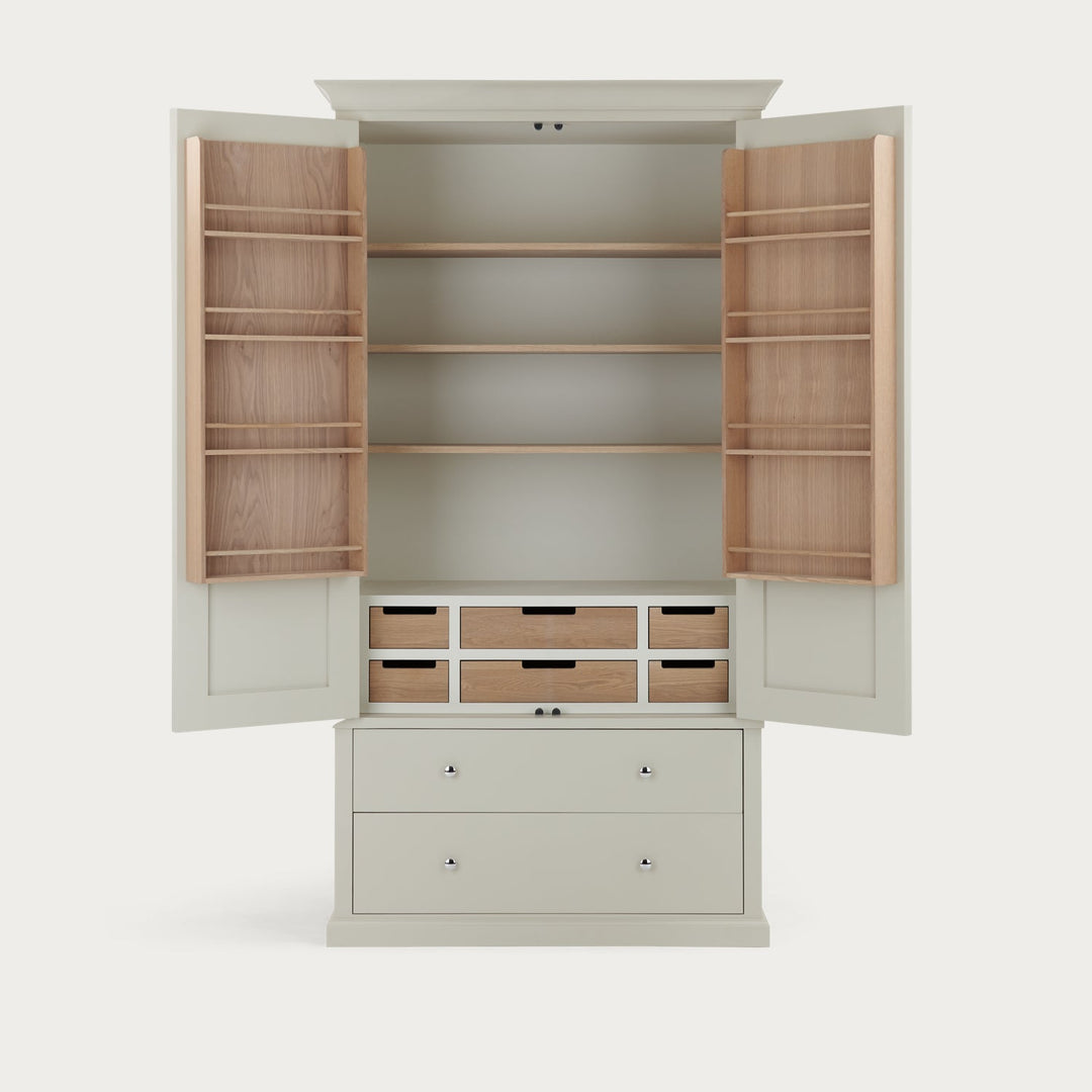 Suffolk 1100 Full Height Freestanding Larder - Driftwood – Neptune