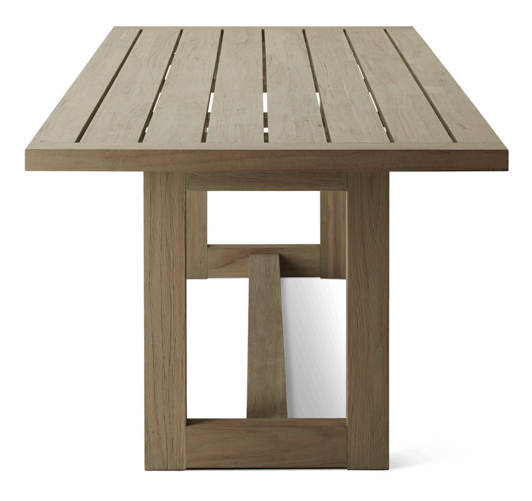 Pembrey 8 Seater Teak Garden Dining Table Set with Longmeadow Dining C ...