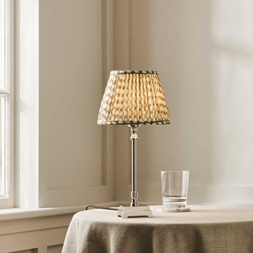 Hanover Small Table Lamp, Nickel – Neptune
